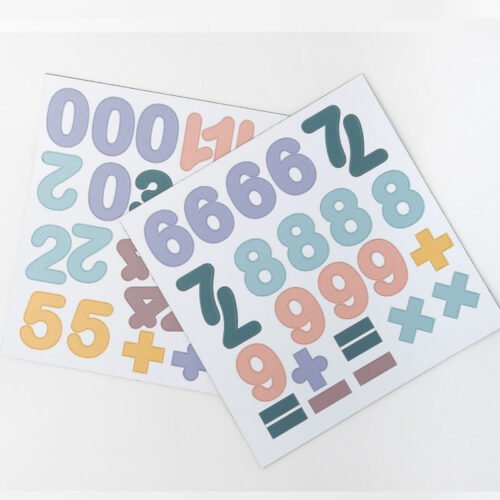 Números magnéticos en colores pastel – 100 imanes – Más color